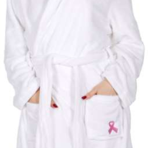 Intimates & Sleepwear | New Nwt Pink Ribbon Plush Robe | Poshmark
